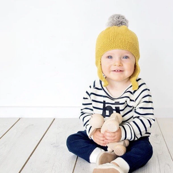 Mustard | Merino Helmet | Bean Sprout
